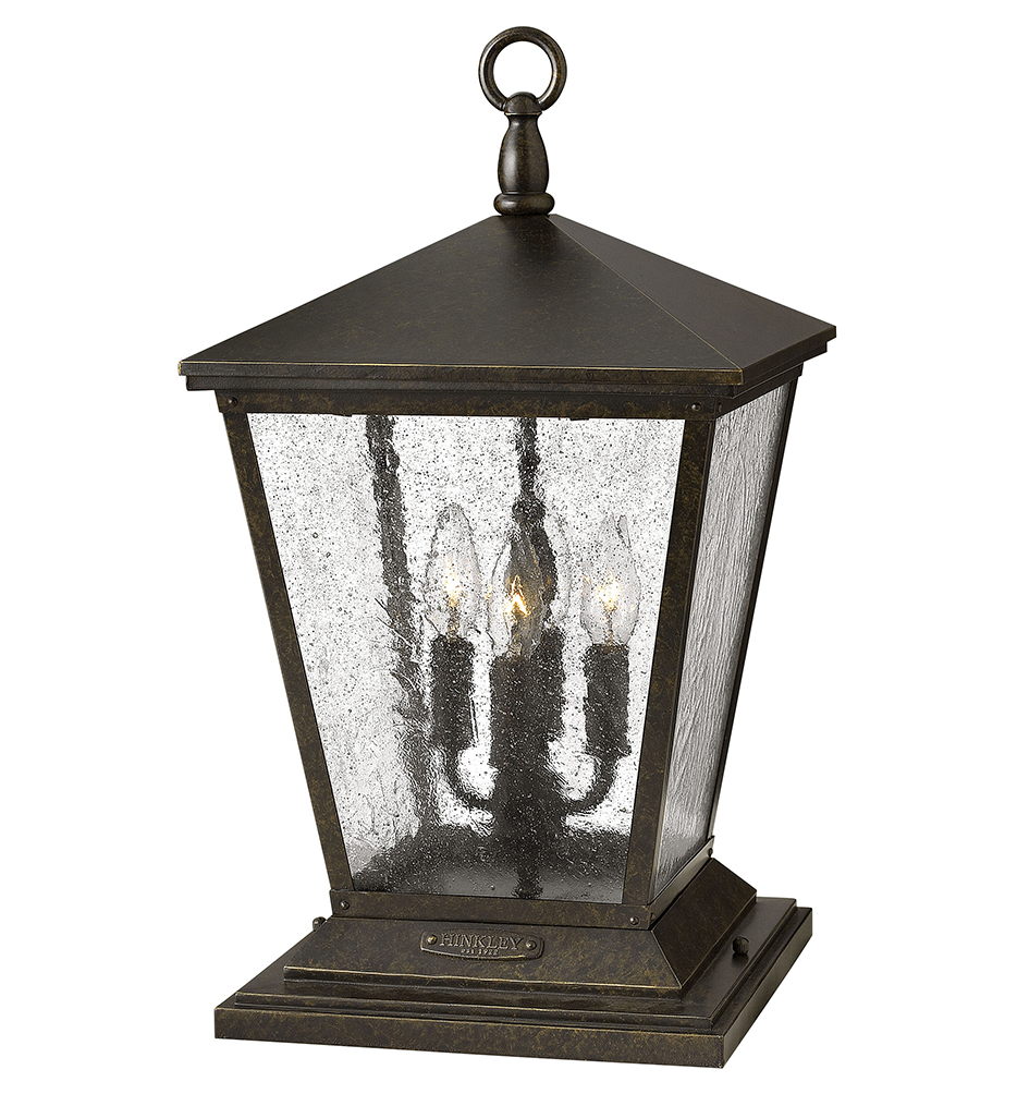 Hinkley Lighting - Trellis 19.75" Outdoor Pier Mount with Glass | Lamps.com
