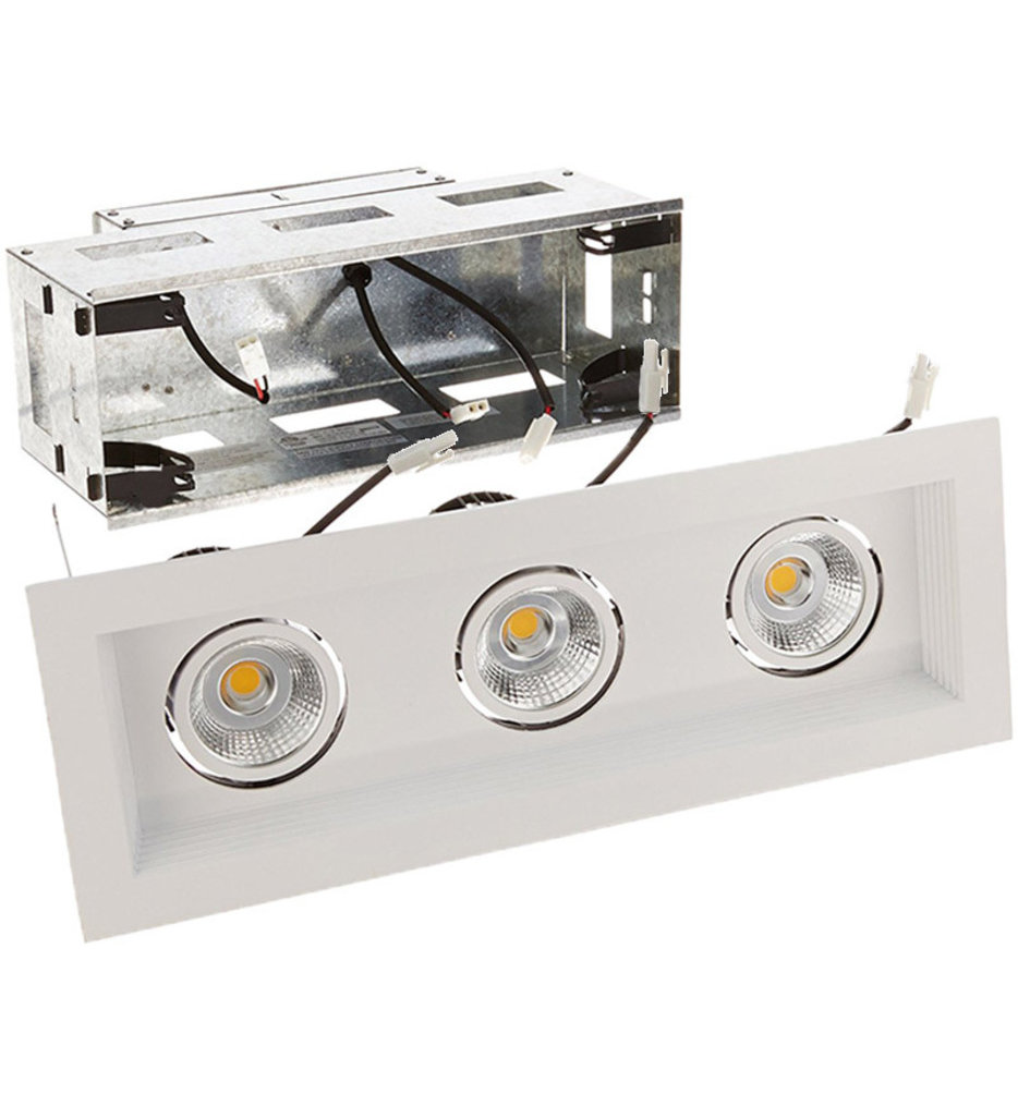 WAC Lighting - Mini Multiples Remodel LED Wide Flood Beam 3 Light ...