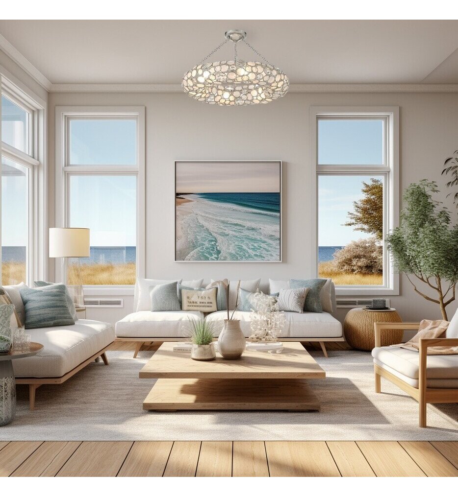 Crystorama - 525-SA_CEILING - Palla 24" Semi-Flush Mount | Lamps.com