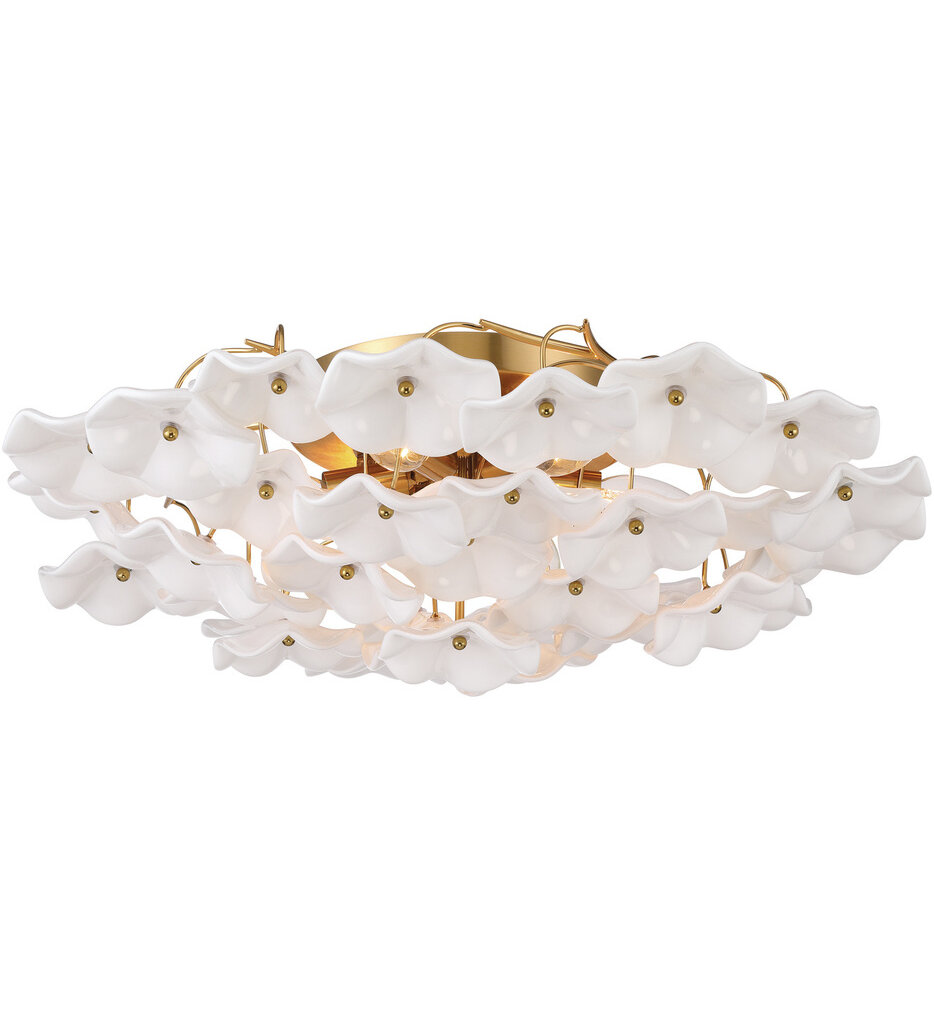 Crystorama - Esme 22.5-Inch Semi-Flush Mount – Lamps.com