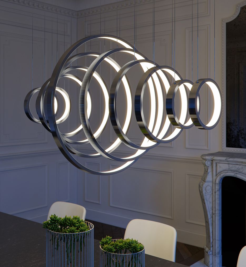 ET2 - E22716-PC - Hoops LED 31.5" Pendant | Lamps.com