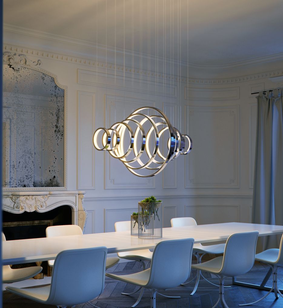 ET2 - E22716-PC - Hoops LED 31.5" Pendant | Lamps.com