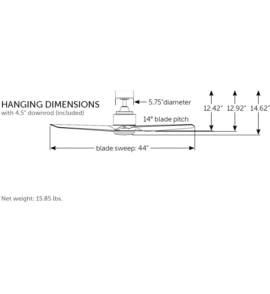 Custom Length Ceiling Fan Downrod | Shelly Lighting