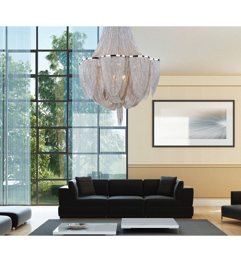 Maxim Lighting - 21467NKPN - Chantilly 34" Chandelier | Lamps.com