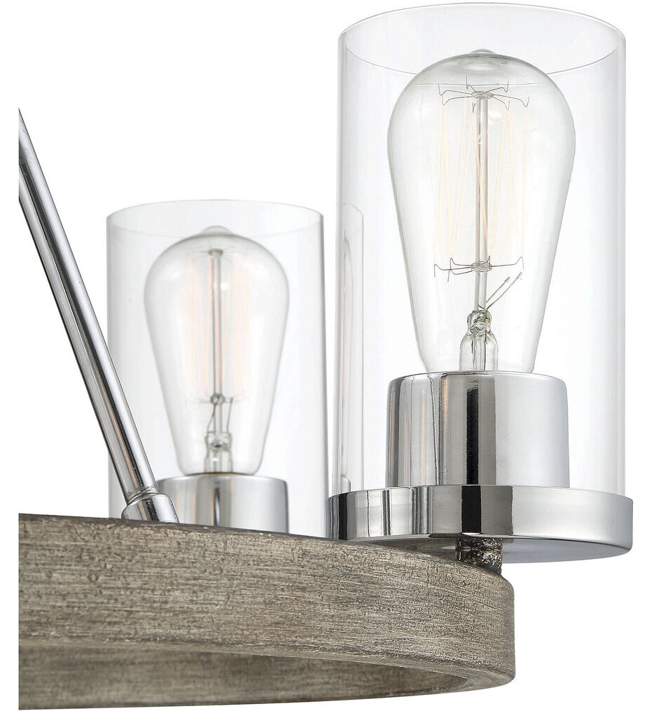 Meridian - M10070GWCH - Meridian 27" Chandelier | Lamps.com