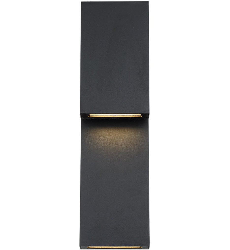 Modern Forms - WS-W13718-BK - Double Down 18" Outdoor Wall Sconce | Lamps.com