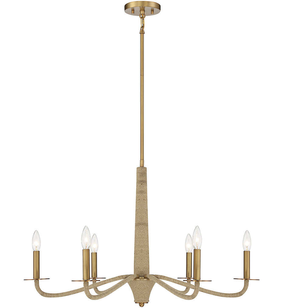 Savoy House - 1-1824-6-320 - Cannon 32" Chandelier | Lamps.com